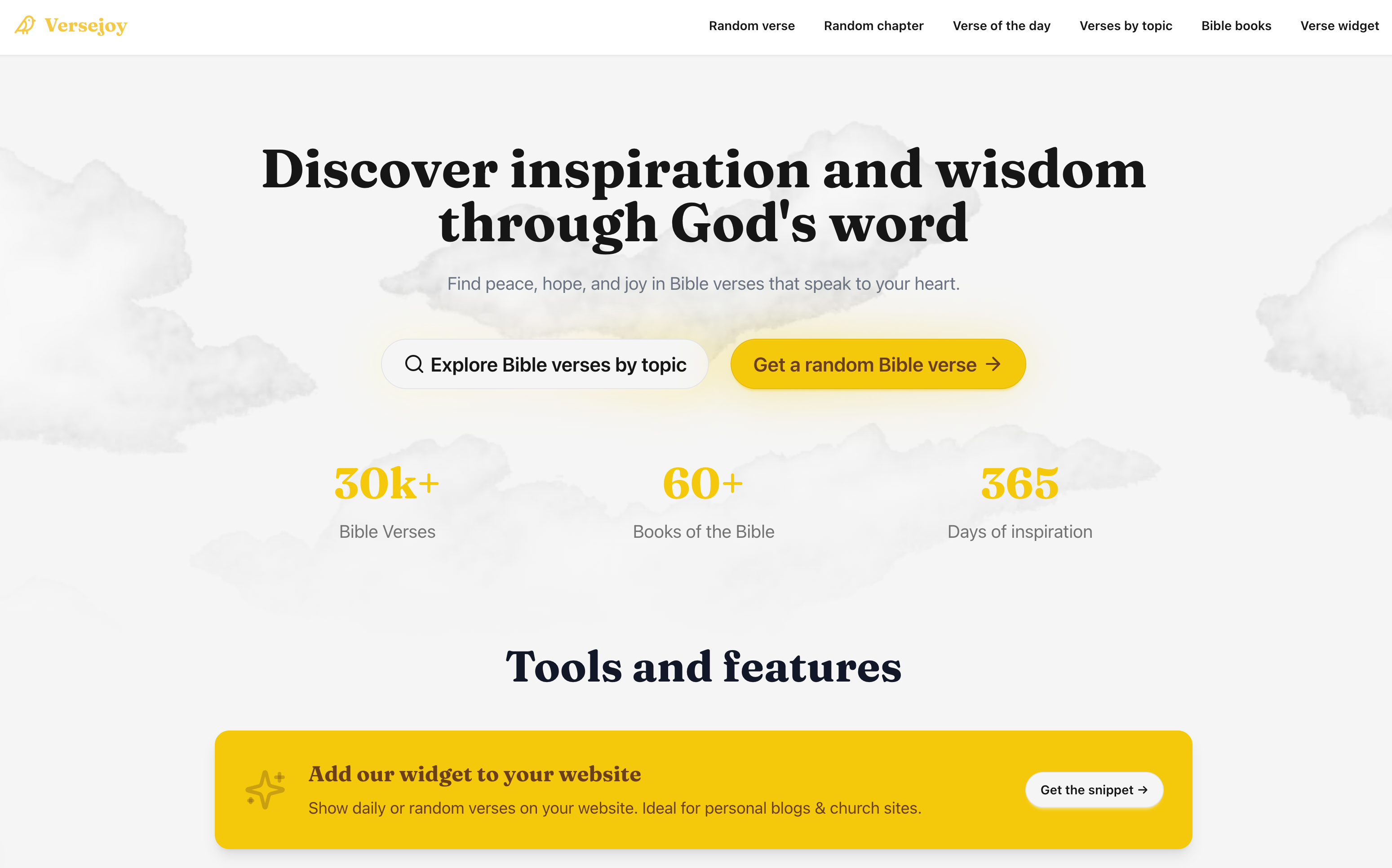 Daily Bible Inspiration & Random Bible Verses | Versejoy